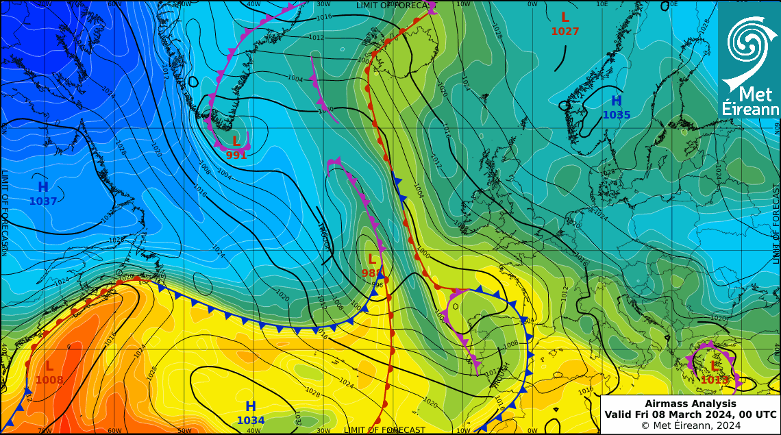 Surface Analysis Chart - Met Éireann - The Irish Meteorological Service
