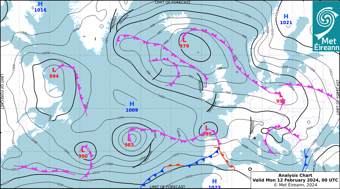 Surface Analysis Chart - Met Éireann - The Irish Meteorological Service