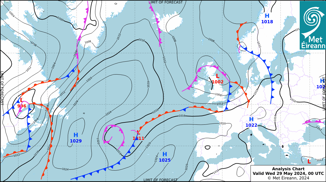Surface Analysis Chart - Met Éireann - The Irish Meteorological Service